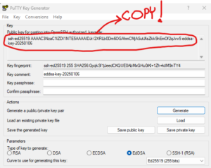 SSH on Windows to Linux – Generating SSH keys – Ken Brookman
